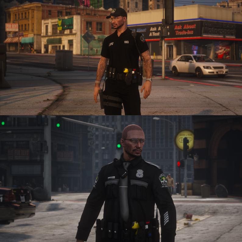 Fivem LSPD EUP Mega Pack ,police Vest and Tac Vest ,lapd and Lasd Belts ...