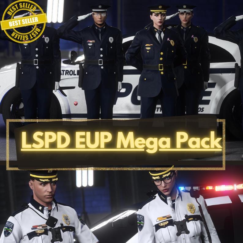 Fivem LSPD EUP Mega Pack ,los Santos Police Department Eup for Gta 5 RP ...