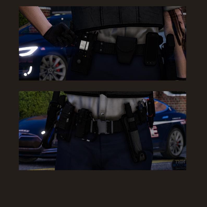 Fivem Complete Duty Belt Package, Hip Holsters for Gta 5 RP Servers ...
