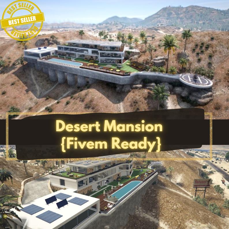 Desert Mansion Fivem Ready Mlo - MLO Gta5 Fivem - Realistic Designed for Fivem Rp Servers - Etsy