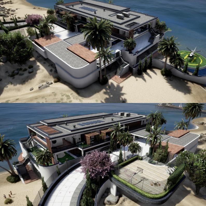 Malibu Mansion MLO- MLO Gta5 Fivem - Realistic Designed for Fivem Rp ...