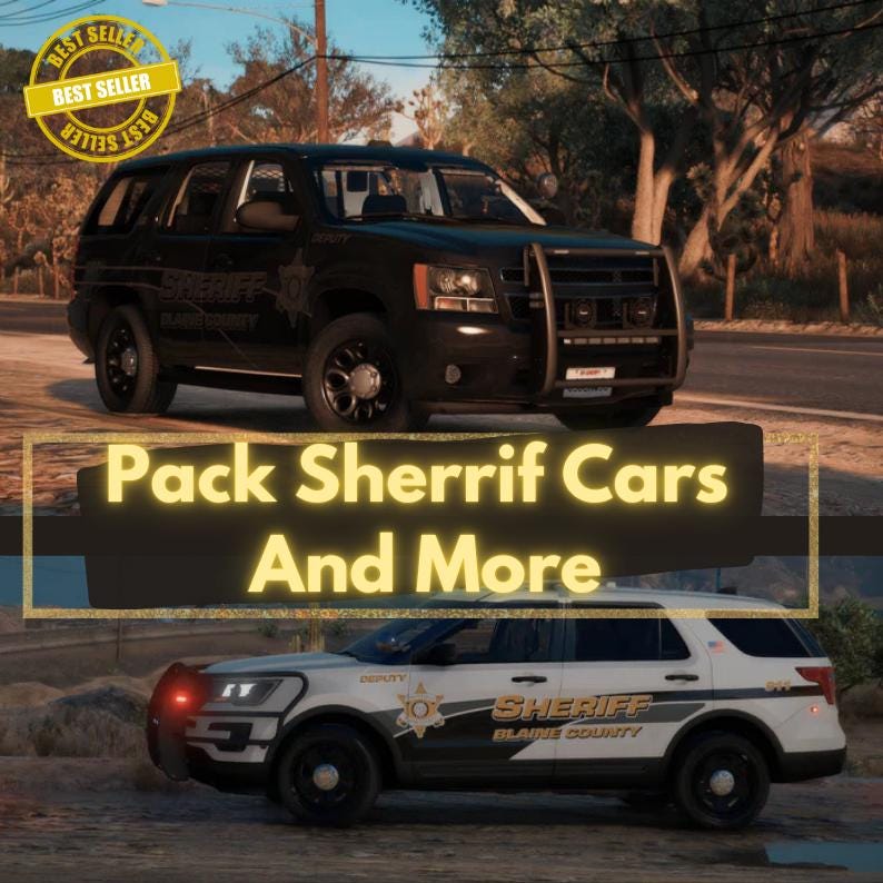 Pack Sherrif Cars and More Suvs/ Sedans/ Trucks Vehicle for Fivem ...