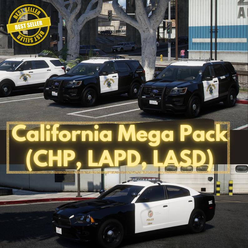California Mega Pack (CHP, LAPD, Lasd) 1.0.0 Vehicle for Fivem - Cars for Fivem RP Servers - Etsy