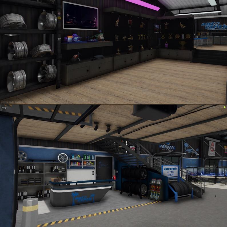 Auto Exotic MLO | Mechanic MLO Fivem Rp Mlo - Realistic Designed for ...