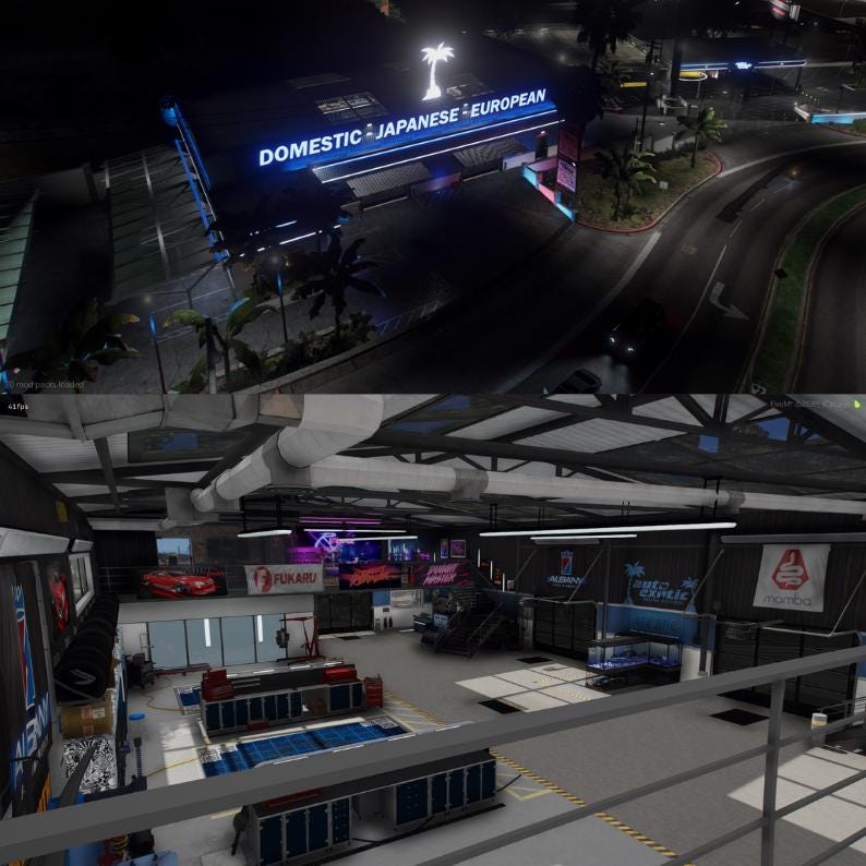 Auto Exotic MLO | Mechanic MLO Fivem Rp Mlo - Realistic Designed for ...