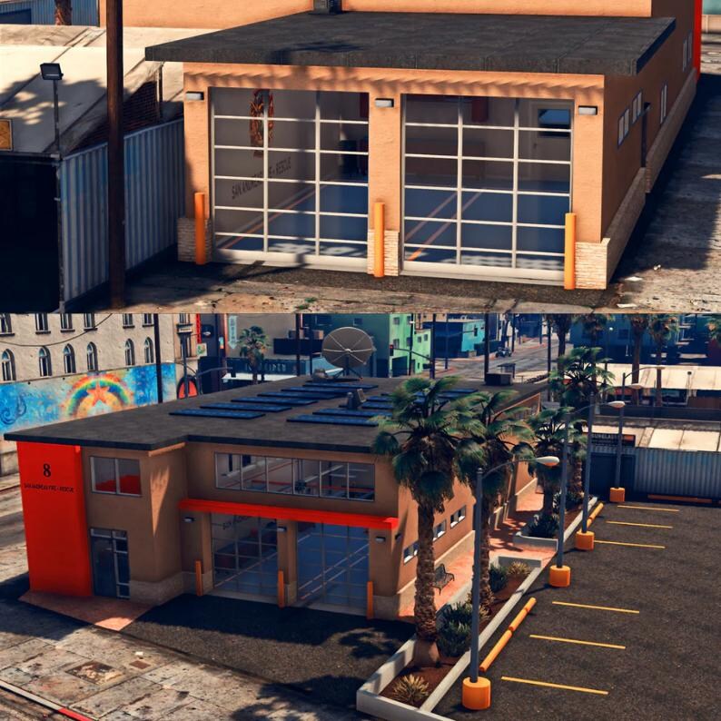 Station 8 Vespucci Fire Station Mlo - MLO Gta5 Fivem - Realistic ...