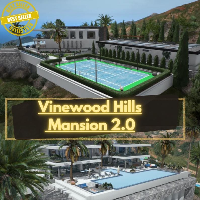 Vinewood Hills Mansion 2.0 - MLO Gta5 Fivem - Realistic Designed for Fivem Rp Servers - Etsy