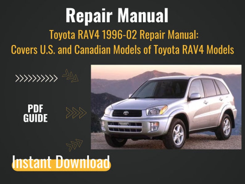 Toyota RAV4 1996-02 Repair Manual Repair Manual, Car Service Manual ...