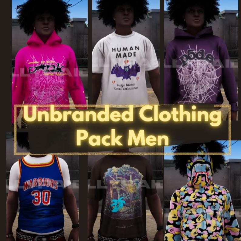 PACK Male Clothing for Fivem, and Optimized for Fivem Servers - Etsy