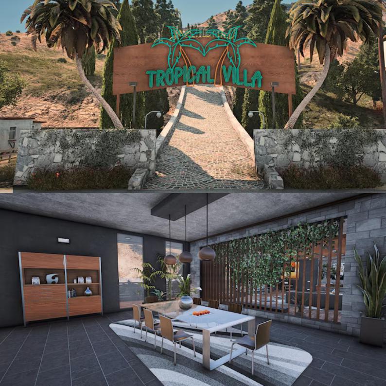 YMAP - Villa Tropical Gta5 Fivem - Realistic Designed for Fivem Rp Servers - Etsy