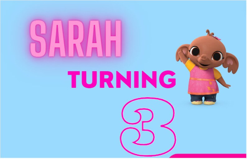 Bing Birthday Invitations (canva Template) - Etsy