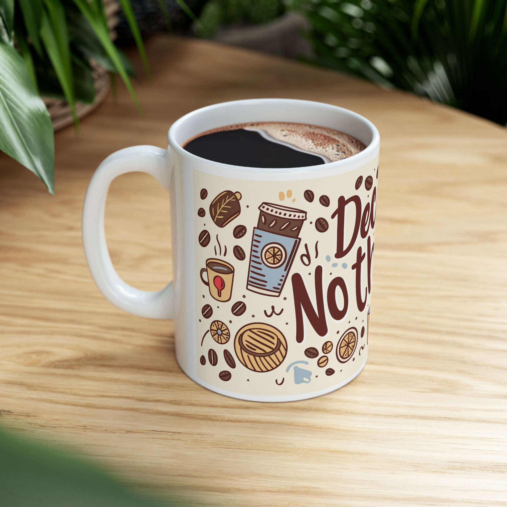 Coffee Lover Mug, Quirky Espresso Lovers Cup With Unique Coffee Bean ...