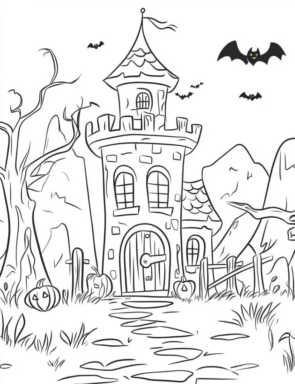 Spooky Fun Halloween Coloring Book for Kids | Cute Ghosts, Pumpkins ...