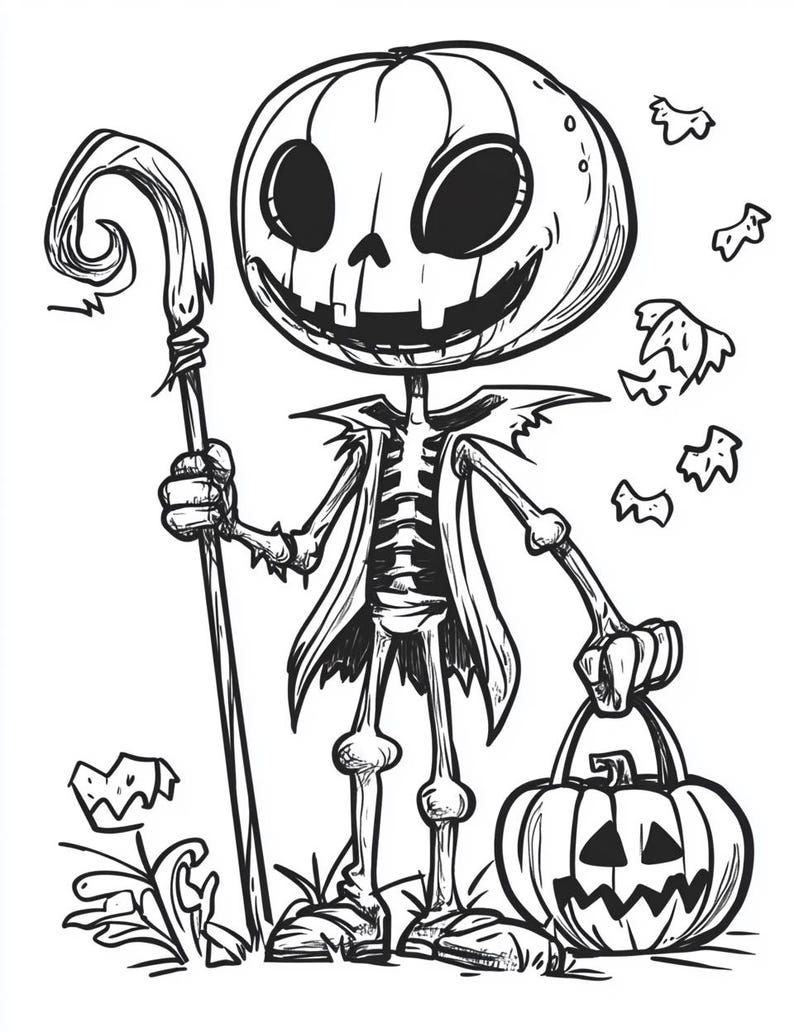 Spooky Fun Halloween Coloring Book for Kids | Cute Ghosts, Pumpkins ...