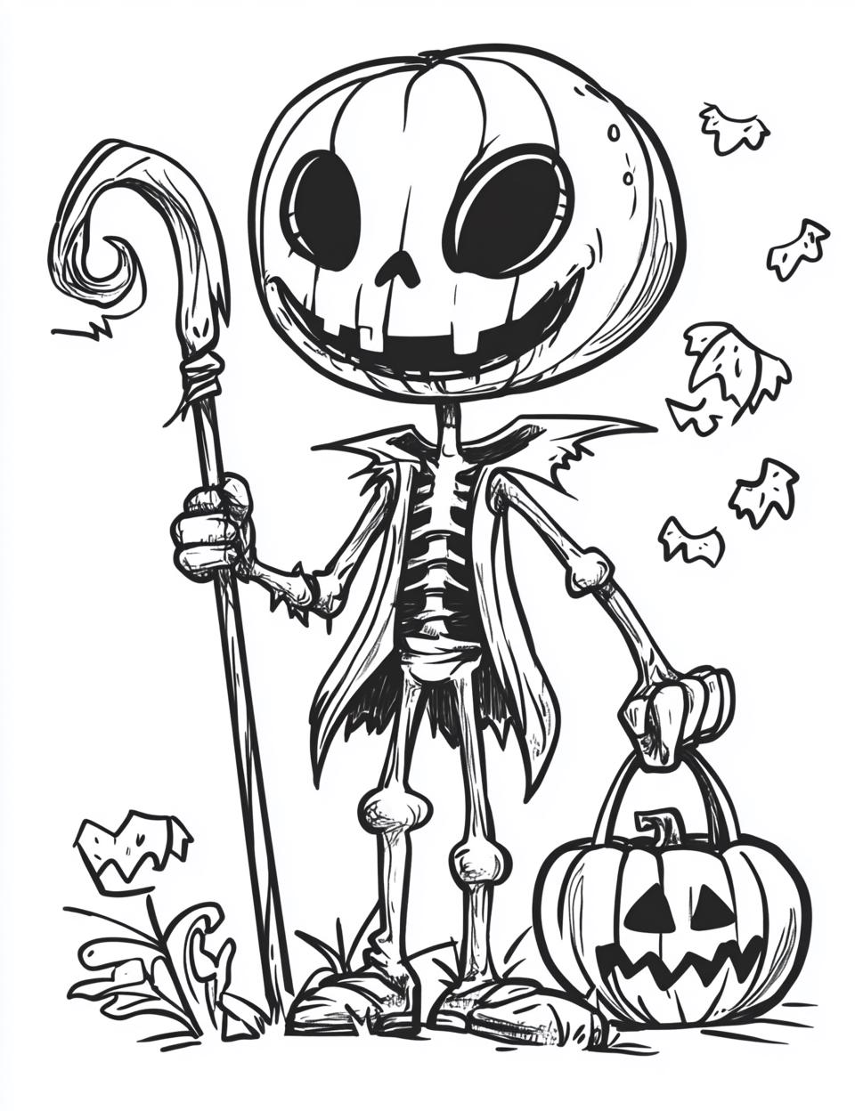 Spooky Fun Halloween Coloring Book for Kids Cute Ghosts, Pumpkins, and ...