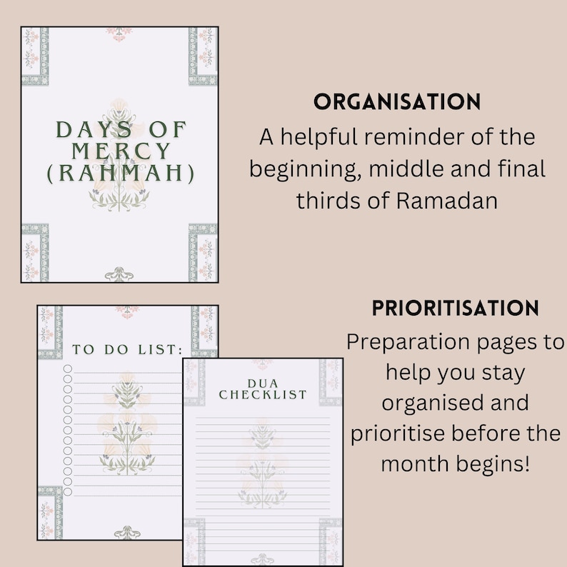 Ramadan Planner, Digital Ramadan Planner, Ramadan Planner Printable ...