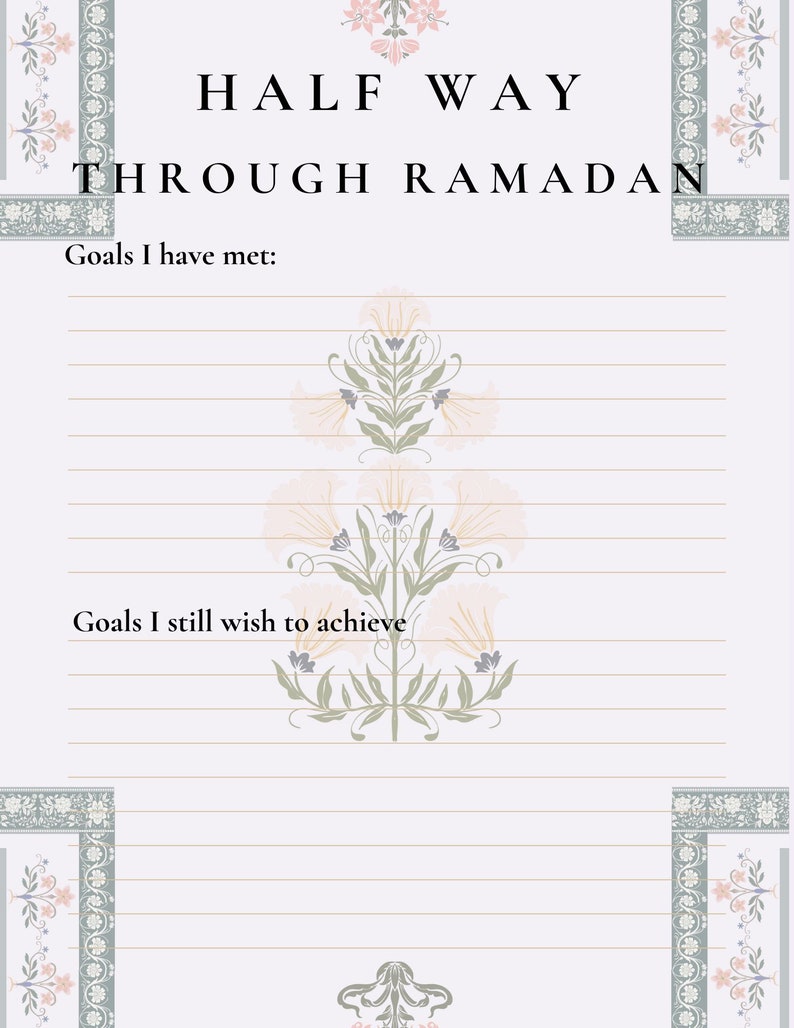 Ramadan Planner, Digital Ramadan Planner, Ramadan Planner Printable ...