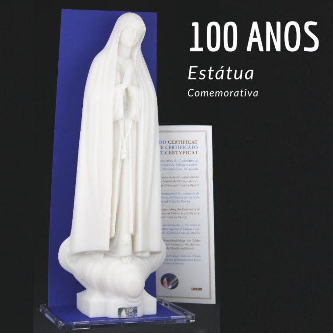 Estátua Oficial do centenário de Nossa Senhora de Fátima - Etsy Portugal