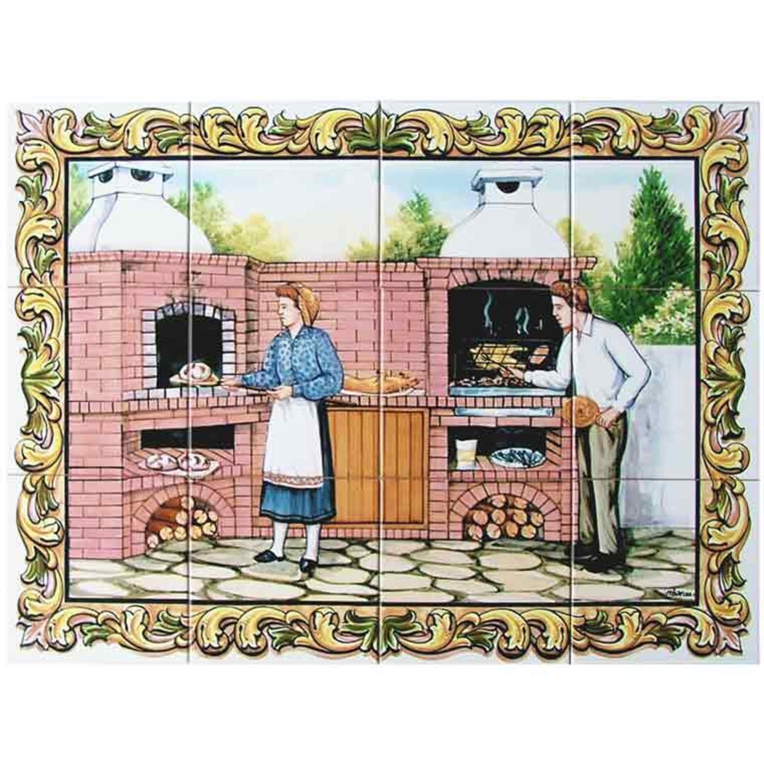 Barbecue Tile 12 Pieces - Etsy