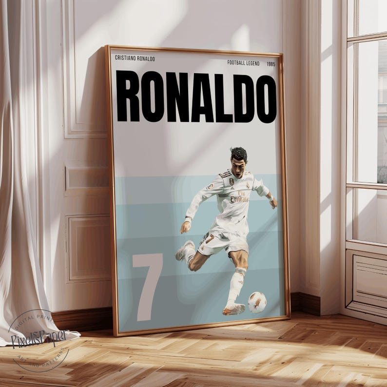 Cristiano Ronaldo Poster: Art Print (digital Download A3 Size 320 DPI ...