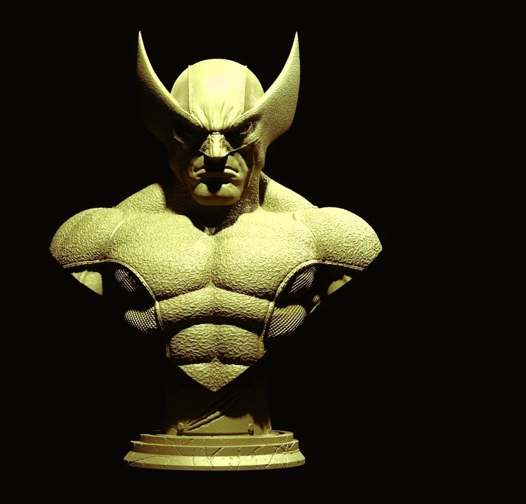Warrior Wolverine Bust 3D Stl, File for 3D Printing, Decor for Gamer ...