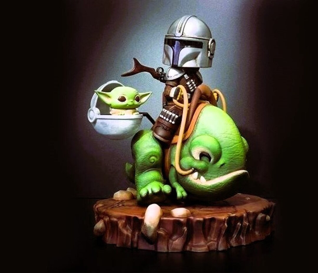 Mando Diorama 3D Stl, File for 3D Printing, Decor for Gamer Room, Geek ...