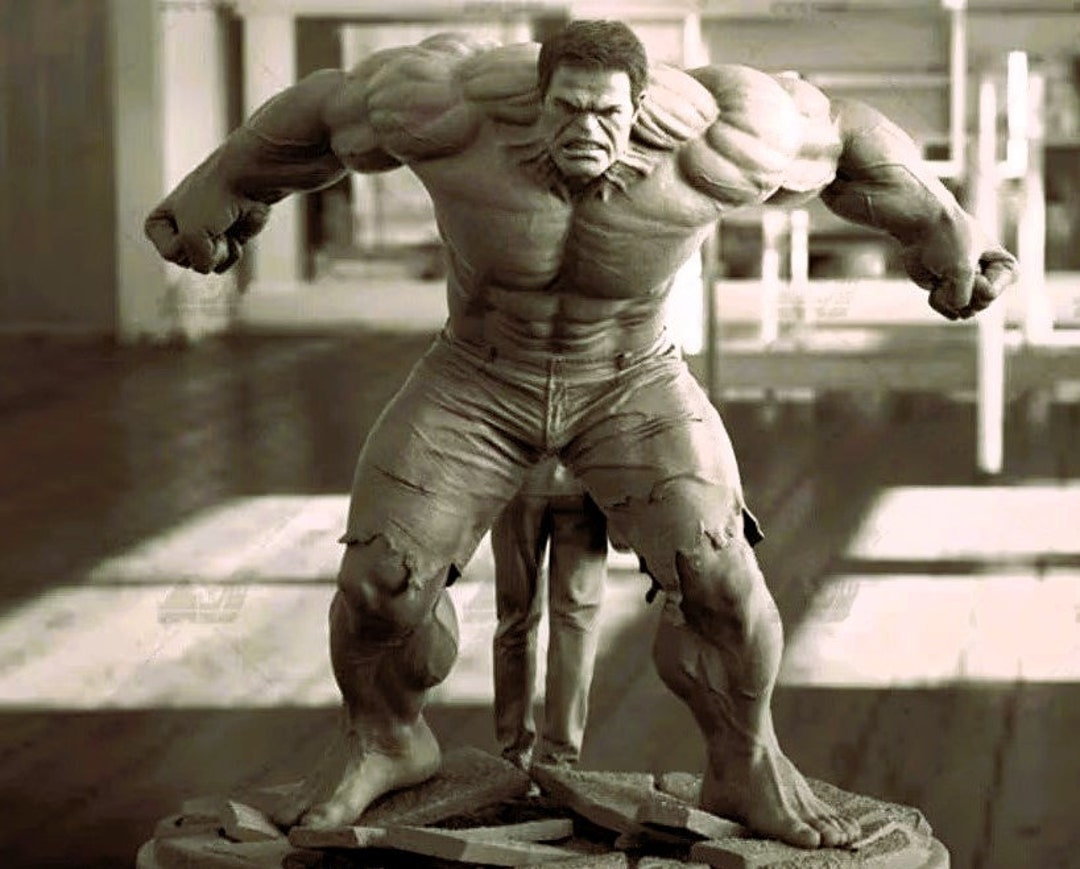 Hulk Diorama 3D Stl, File for 3D Printing, Decor for Gamer Room, Geek ...