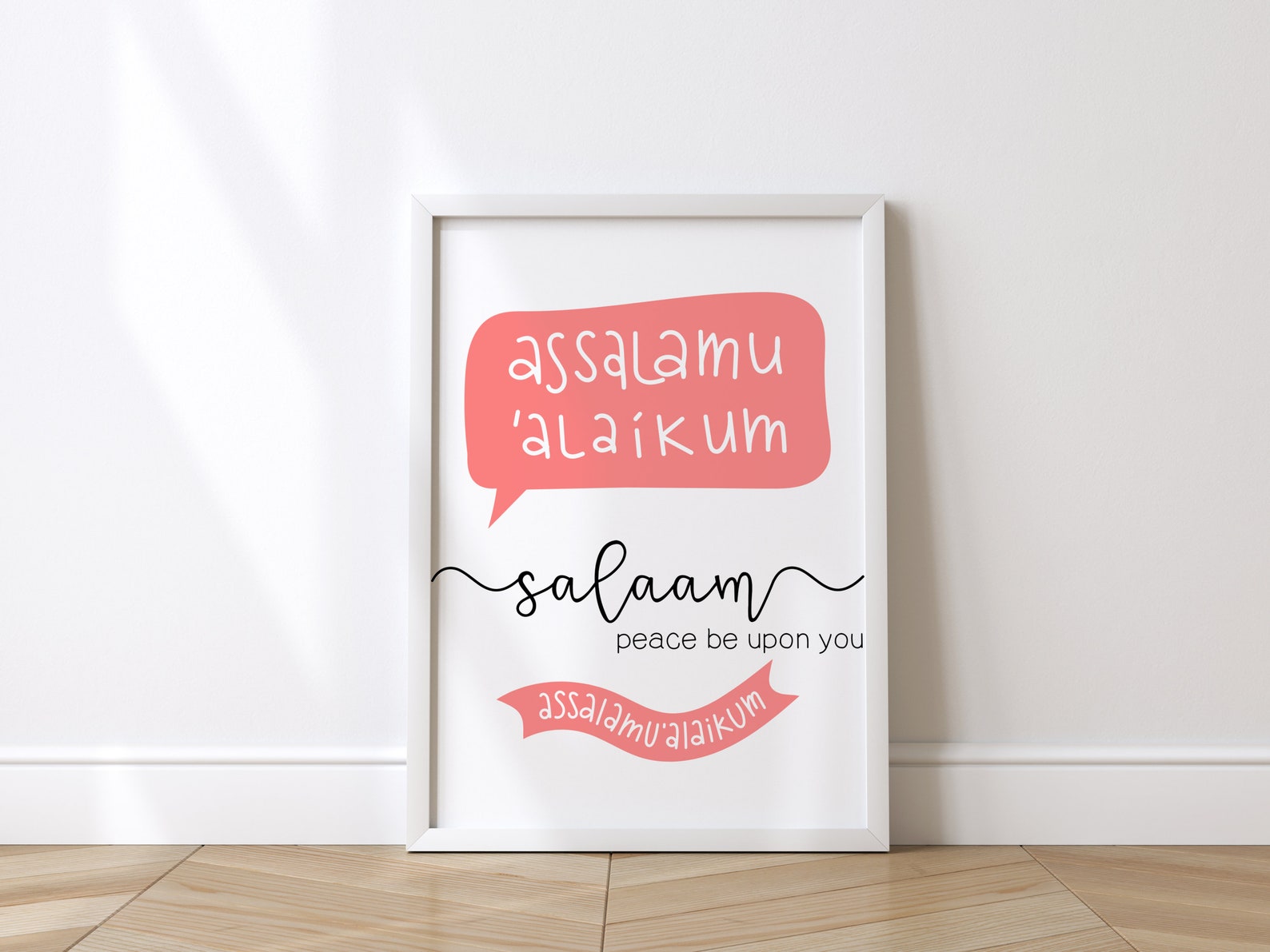 Assalamu Alaikum, Salam Wall Art, Arabic Calligraphy Print, Peace Be ...