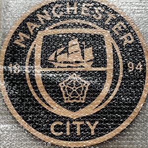 Handcrafted Manchester City FC Wooden Wall Art - 3D - Etsy