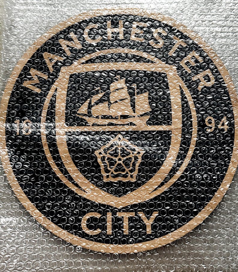 Handcrafted Manchester City FC Wooden Wall Art - 3D - Etsy