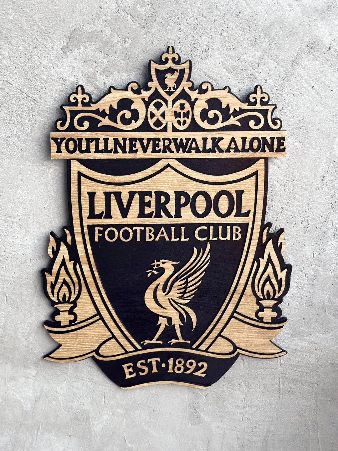 Handcrafted Liverpool FC Wooden Wall Art 3D - Etsy