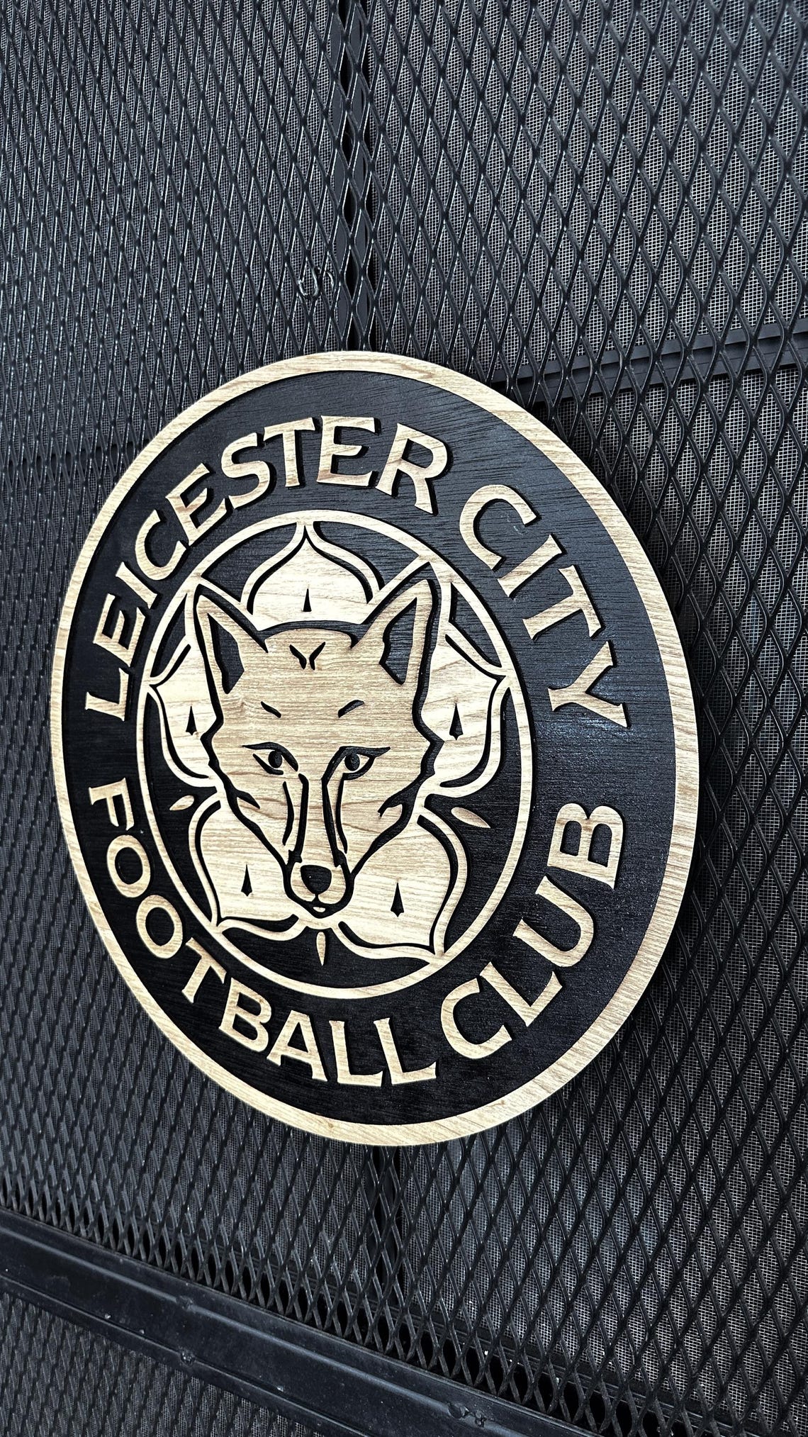 Leister City Wood Sign 3D Wall Decoration Size 40x40 Cm - Etsy