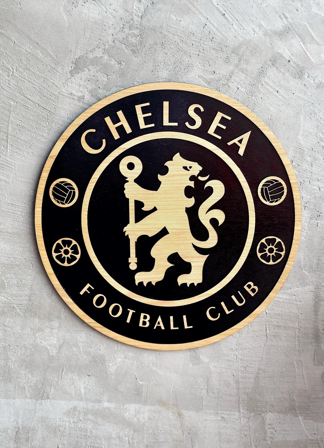 Chelsea Wood Sign 3D Wall Decoration Size 40x40 Cm - Etsy
