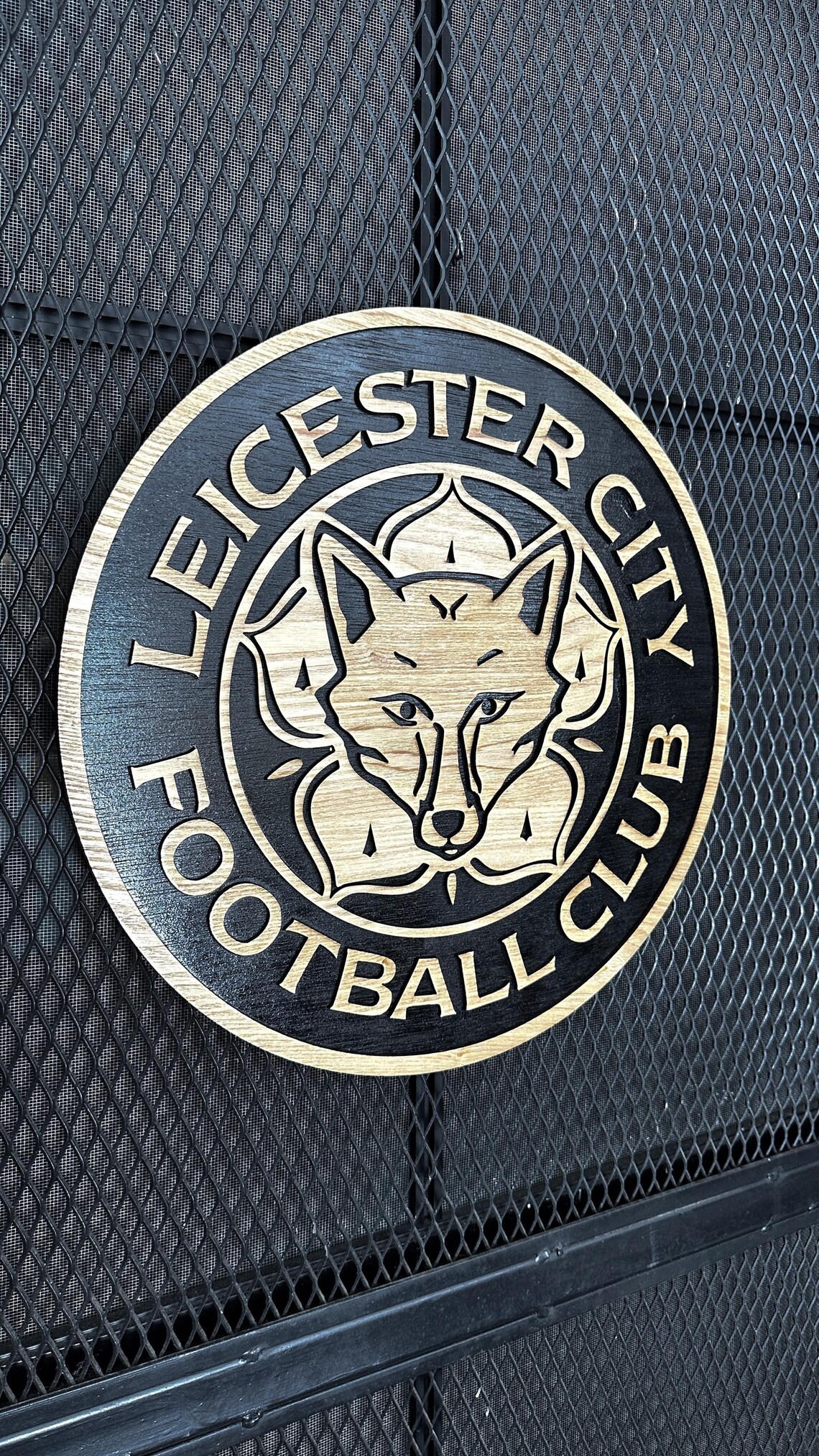 Leister City Wood Sign 3D Wall Decoration Size 40x40 Cm - Etsy