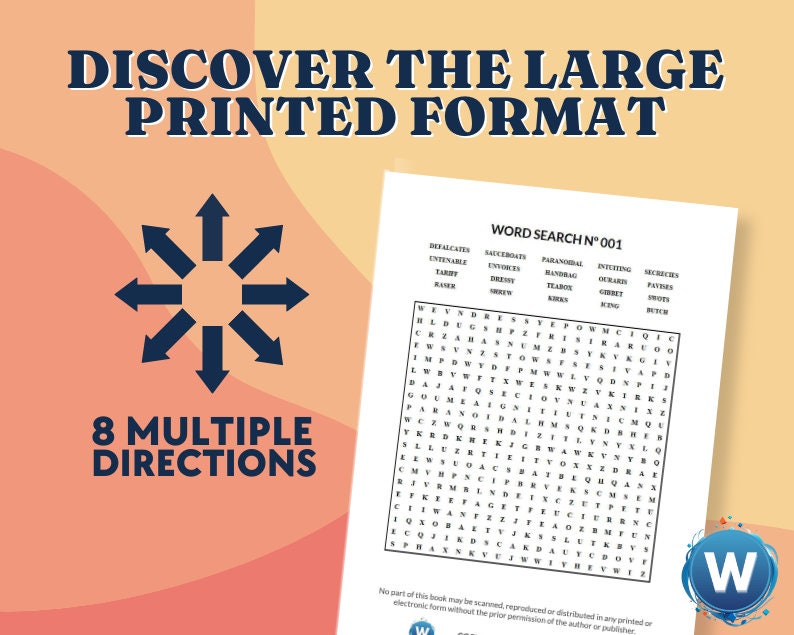 150 Word Search Puzzles Volume 5 Instant Download PDF Digital Printable ...