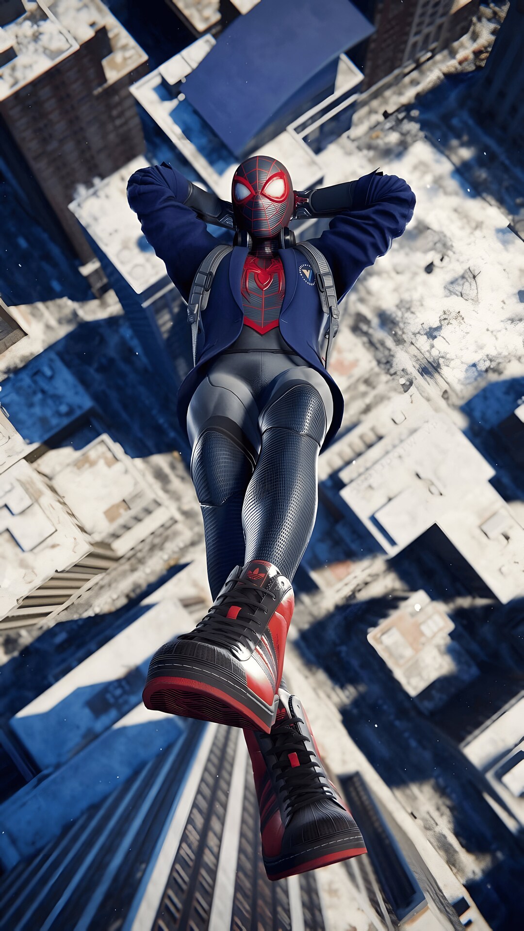 Marvel's Spider-man Miles Morales Canvas the Dark Knight Peter Parker ...