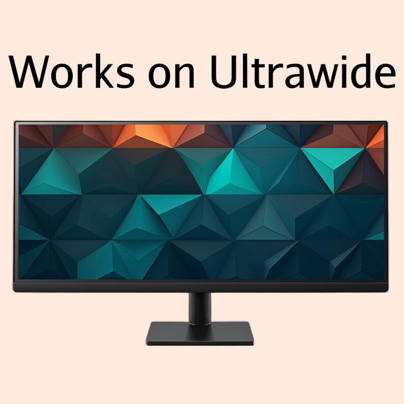 3D Polygon Desktop Wallpaper Background, Shapes Pattern, Ultrawide ...