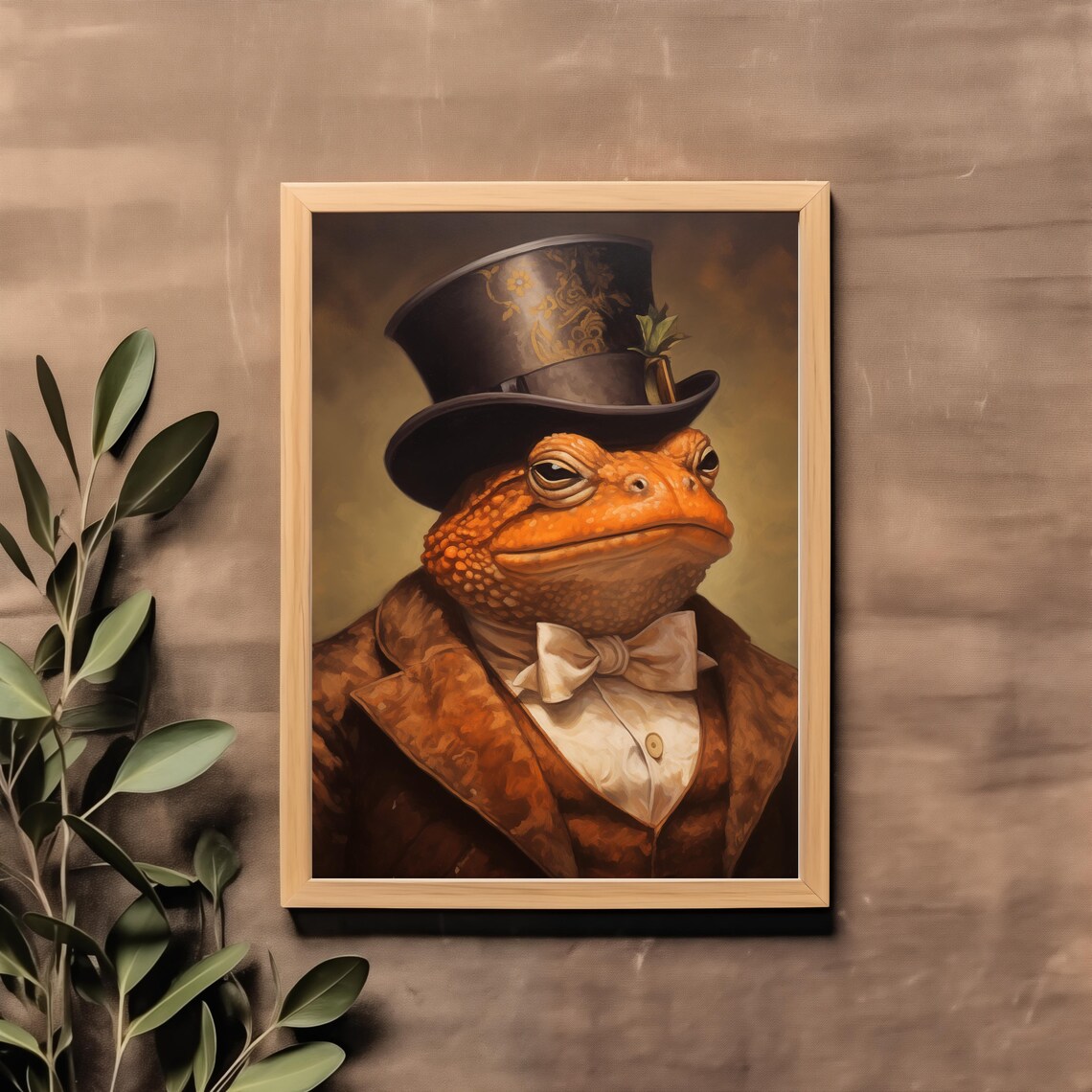 Vintage Toad Animal Portrait, Printable Wall Art, Renaissance Animals ...
