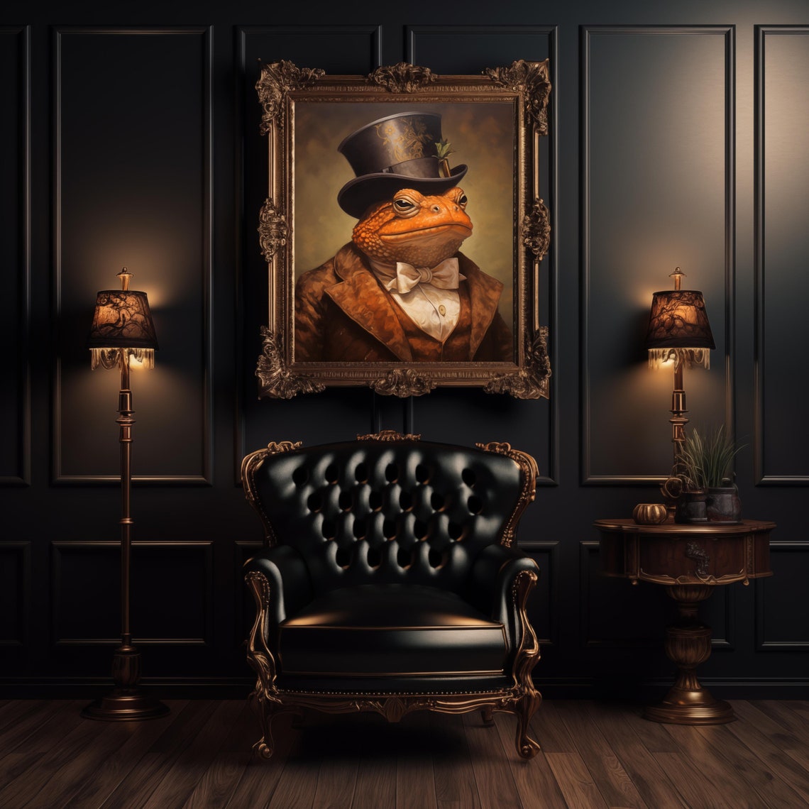 Vintage Toad Animal Portrait, Printable Wall Art, Renaissance Animals ...