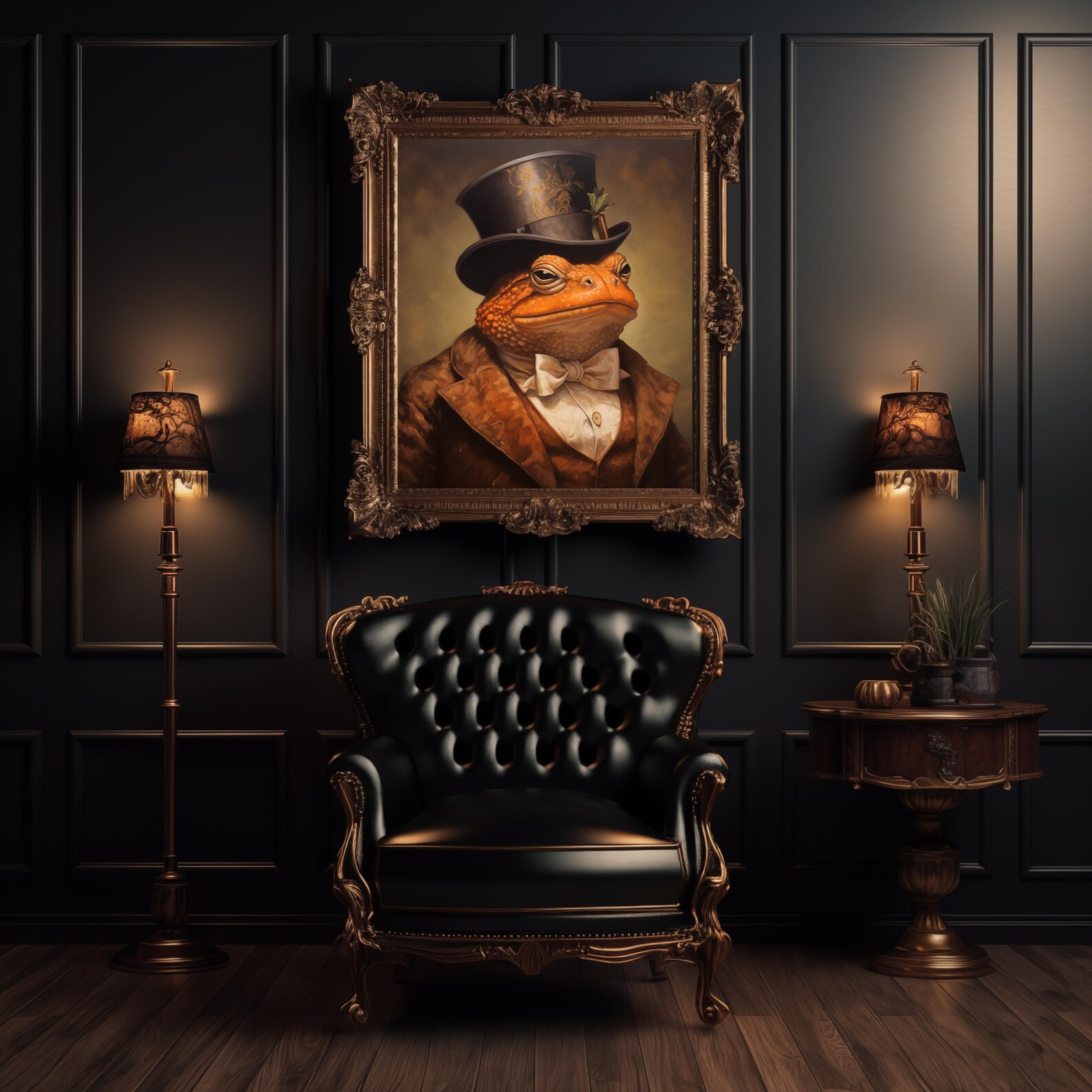 Vintage Toad Animal Portrait, Printable Wall Art, Renaissance Animals ...