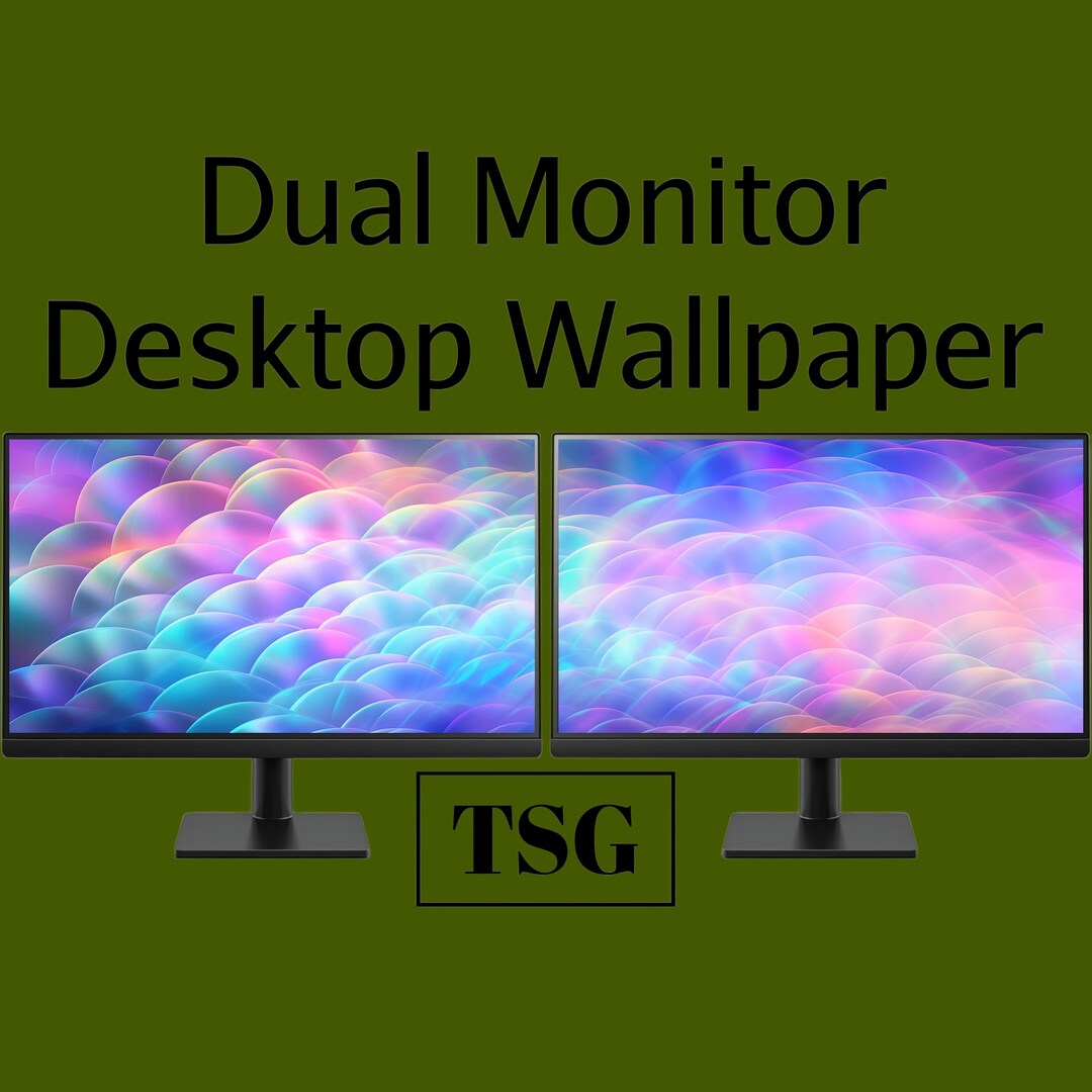 Holographic Patterns Desktop Wallpaper Background, Bubbles, Ultrawide ...