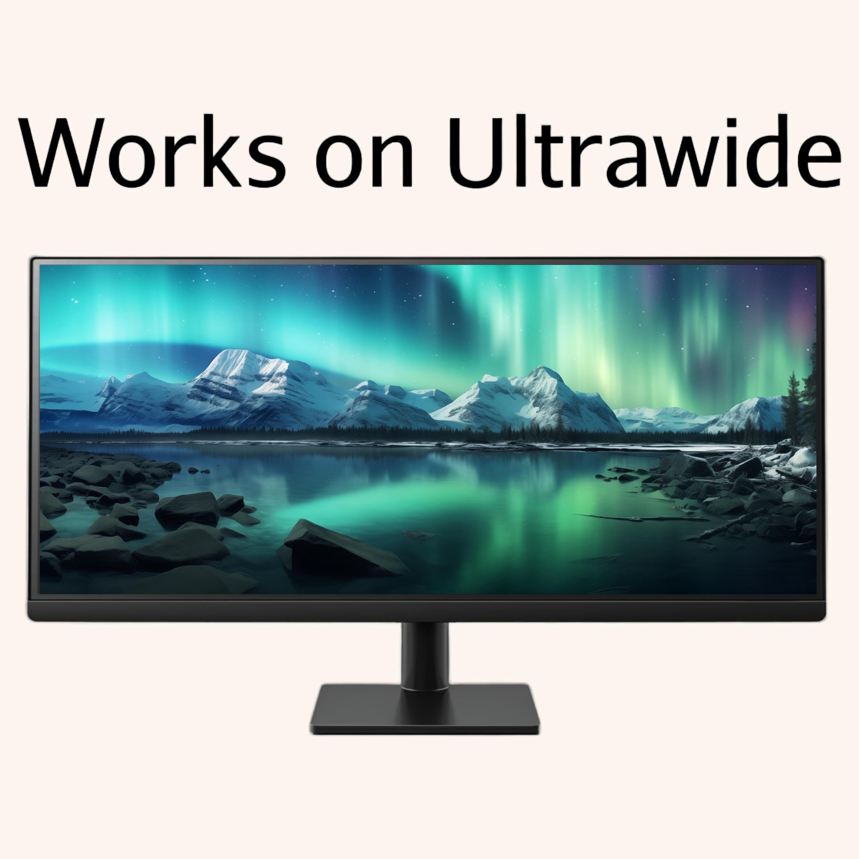 Aurora Borealis Northern Lights Desktop Wallpaper Background, Ultrawide ...