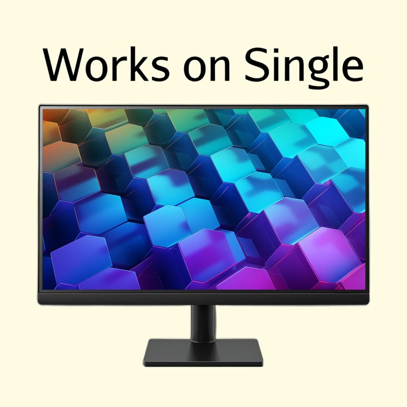 Rainbow Hexagon Desktop Wallpaper Background, Shape Patterns, Ultrawide ...