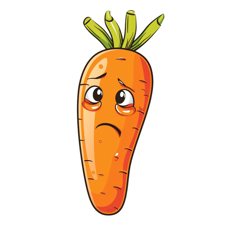 Carrot Emotions PNG Clipart Bundle, Sublimation Designs (digital ...