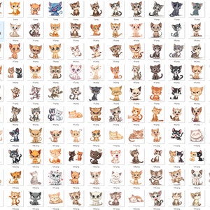 CAT CLIPART Bundle SVG Png Cute Kitten Party Clip Art Kitty ...