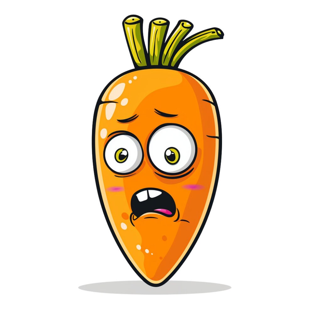 Carrot Emotions PNG Clipart Bundle, Sublimation Designs (digital ...