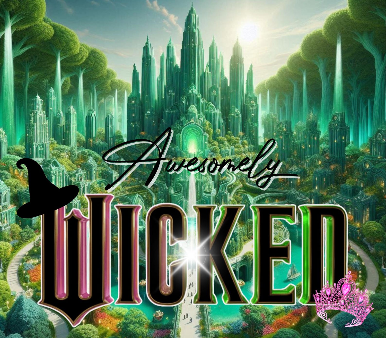 Awesomely Wicked Emerald City Tumbler Wrap - Etsy