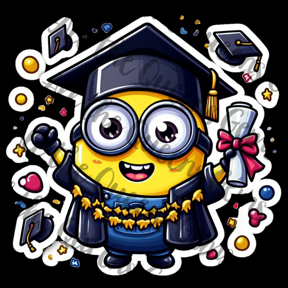 Minions Graduation Png - Etsy