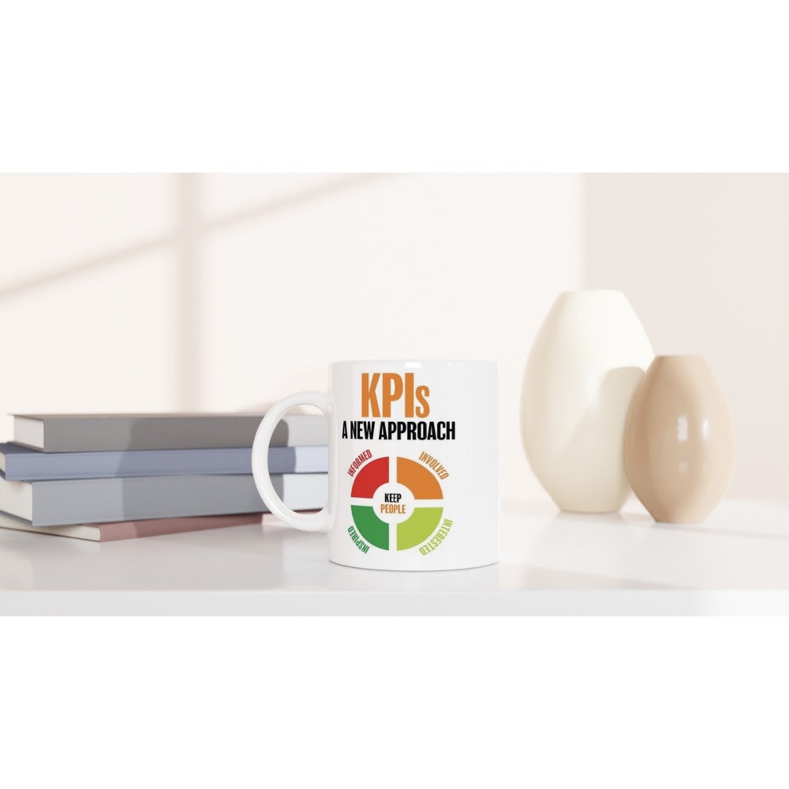 Custom KPI Coffee Mug With Inspirational Leadership Quote for Kpis on ...