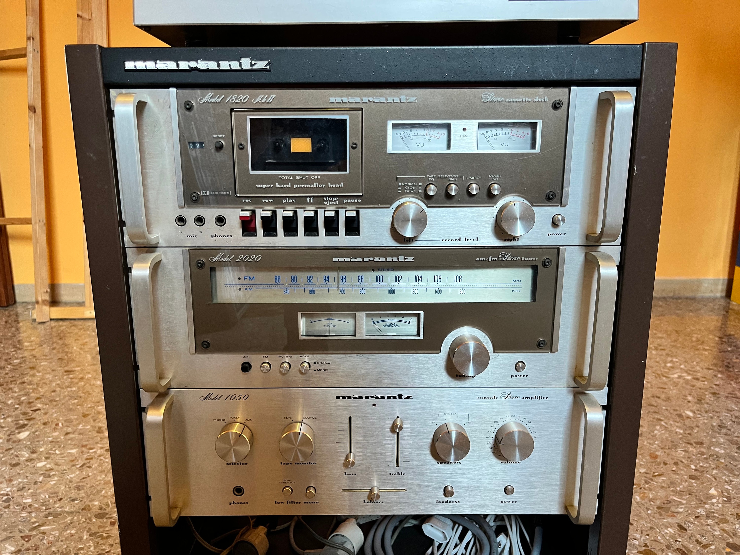 Marantz Complete System Cabinet, Turntable, Cassette Recorder, AM/FM ...
